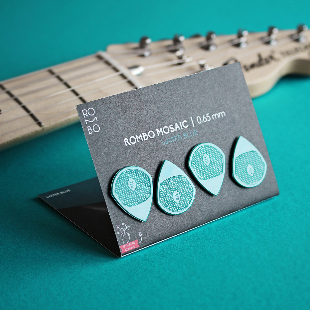 Guitar Pick Set Rombo Mosaic (4 Guitar Picks) - 0.65 mm - ROMBO