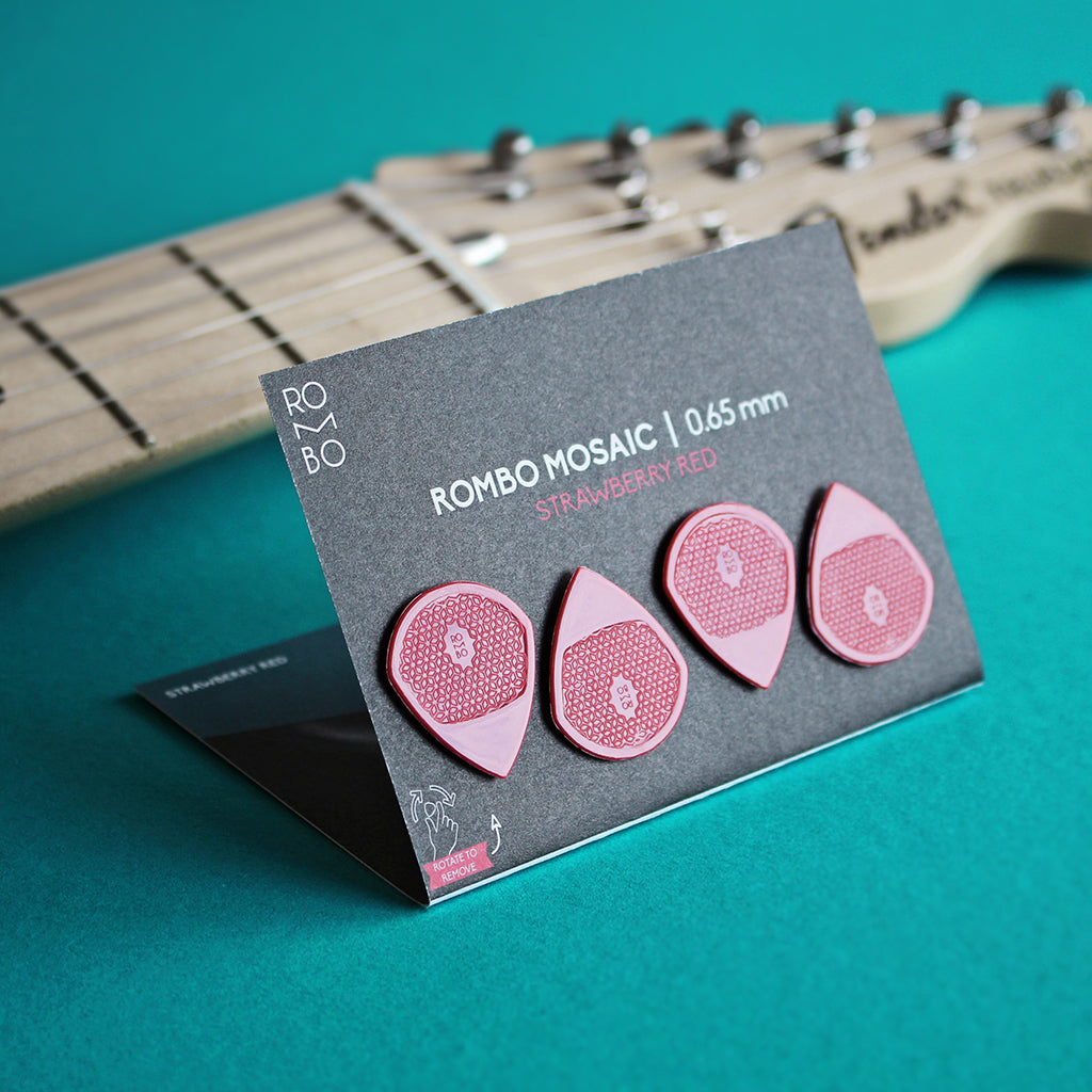 Guitar Pick Set Rombo Mosaic (4 Guitar Picks) - 0.65 mm - ROMBO
