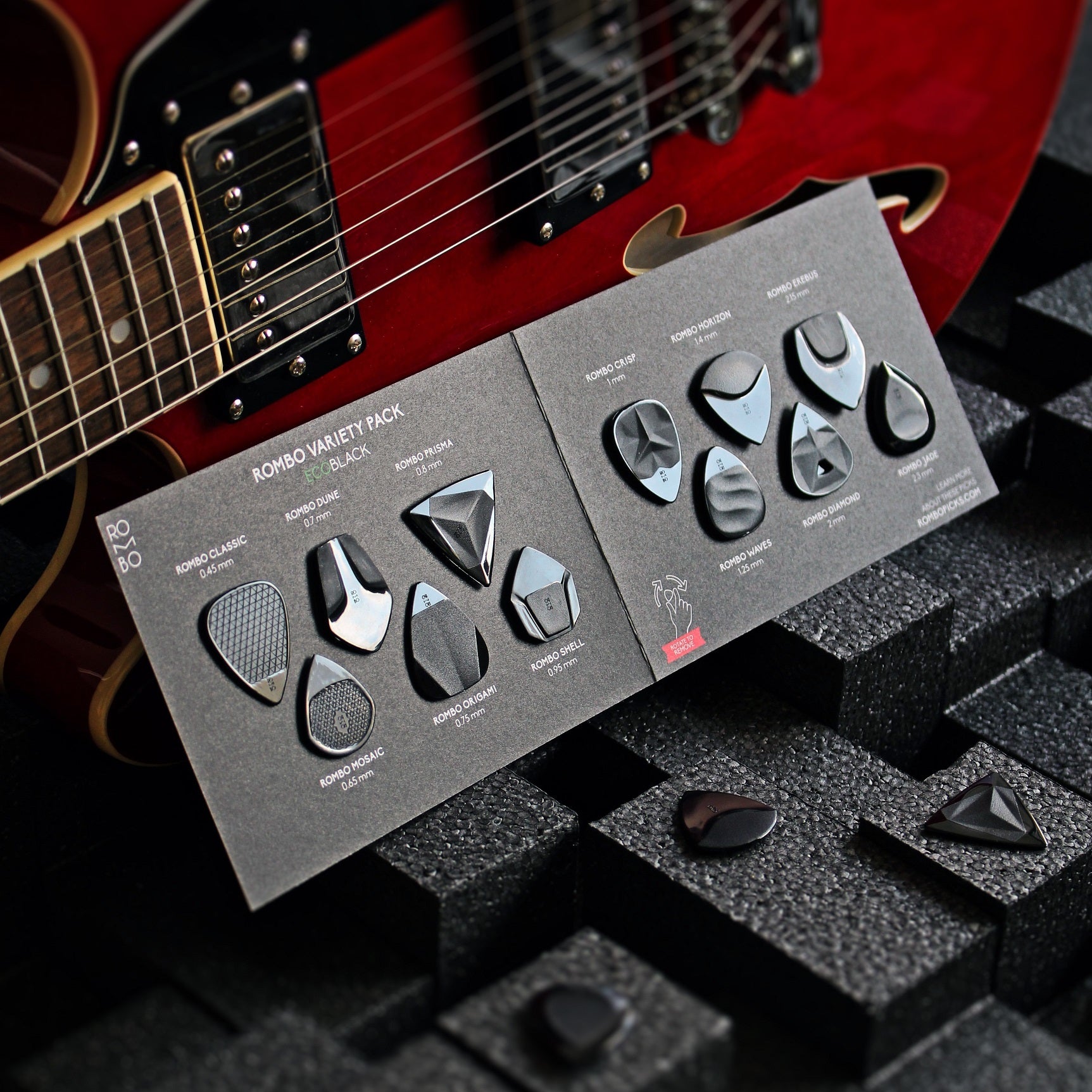 Guitar Pick Sets EcoBlack - ROMBO