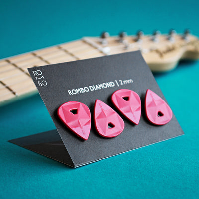Guitar Pick Set Rombo Diamond (4 Guitar Picks) - 2 mm - ROMBO