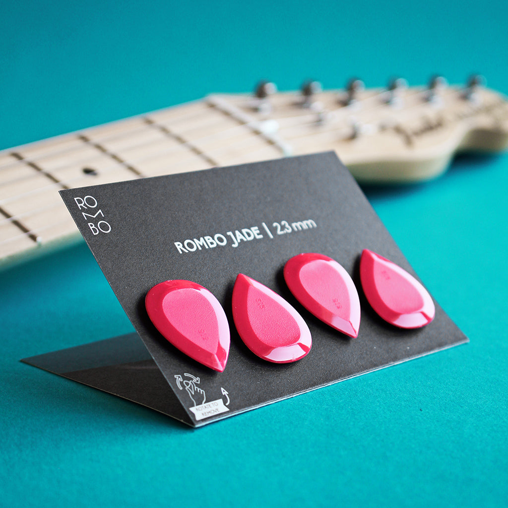 Guitar Pick Set Rombo Jade (4 Guitar Picks) - 2.3 mm - ROMBO